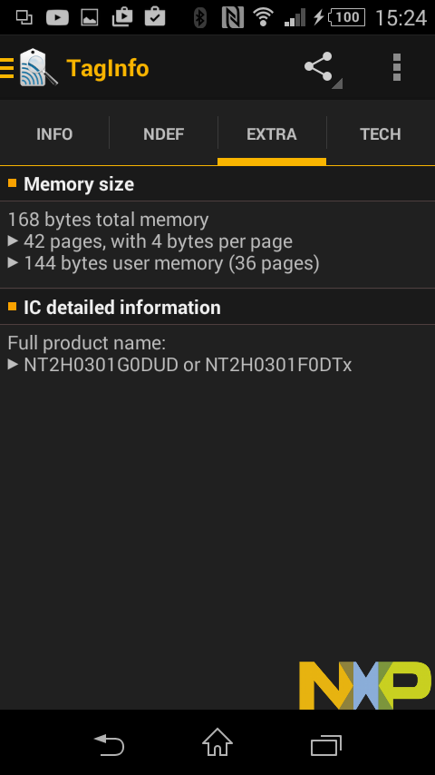 NFC Tags - get max write size for tag | B4X Programming Forum