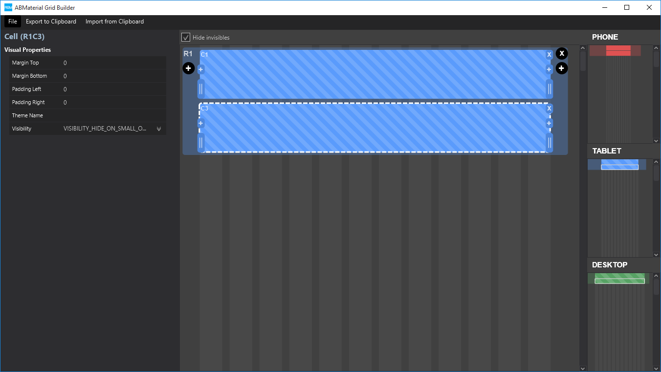 [ABMaterial] Request for complex BuildGrids | B4X Programming Forum