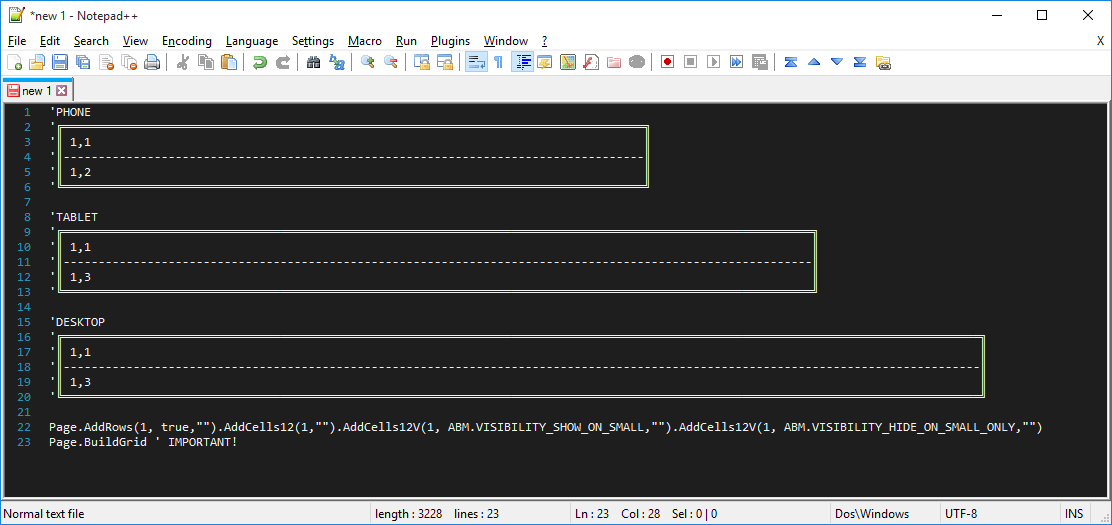 [ABMaterial] Request for complex BuildGrids | B4X Programming Forum