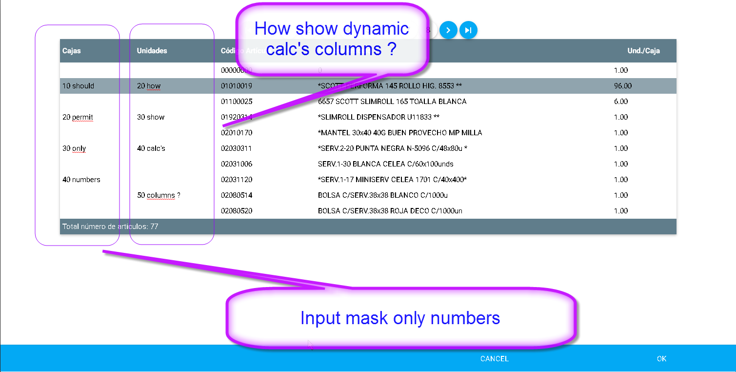 [ABMaterial] Tables: input mask numbers and calc's columns | B4X Programming Forum
