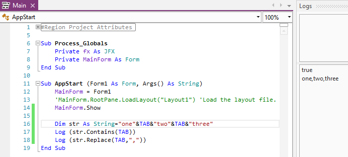 Remove TAB | B4X Programming Forum