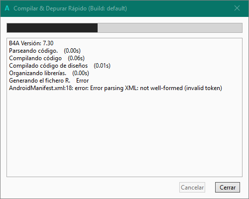 error Compilacion proyecto | B4X Programming Forum