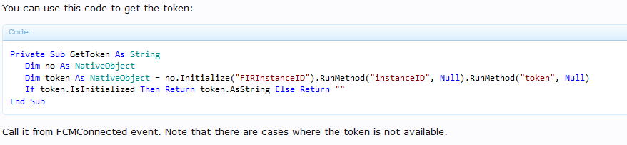 How manage toen for push notification | B4X Programming Forum