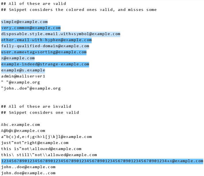 Check for for valid email and characters | B4X Programming Forum