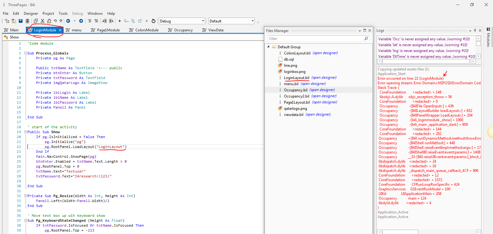 Layout exists in the files folder but the app can not find it. | B4X Programming Forum