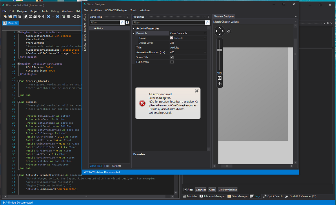 Layout files disappearing from folder | B4X Programming Forum