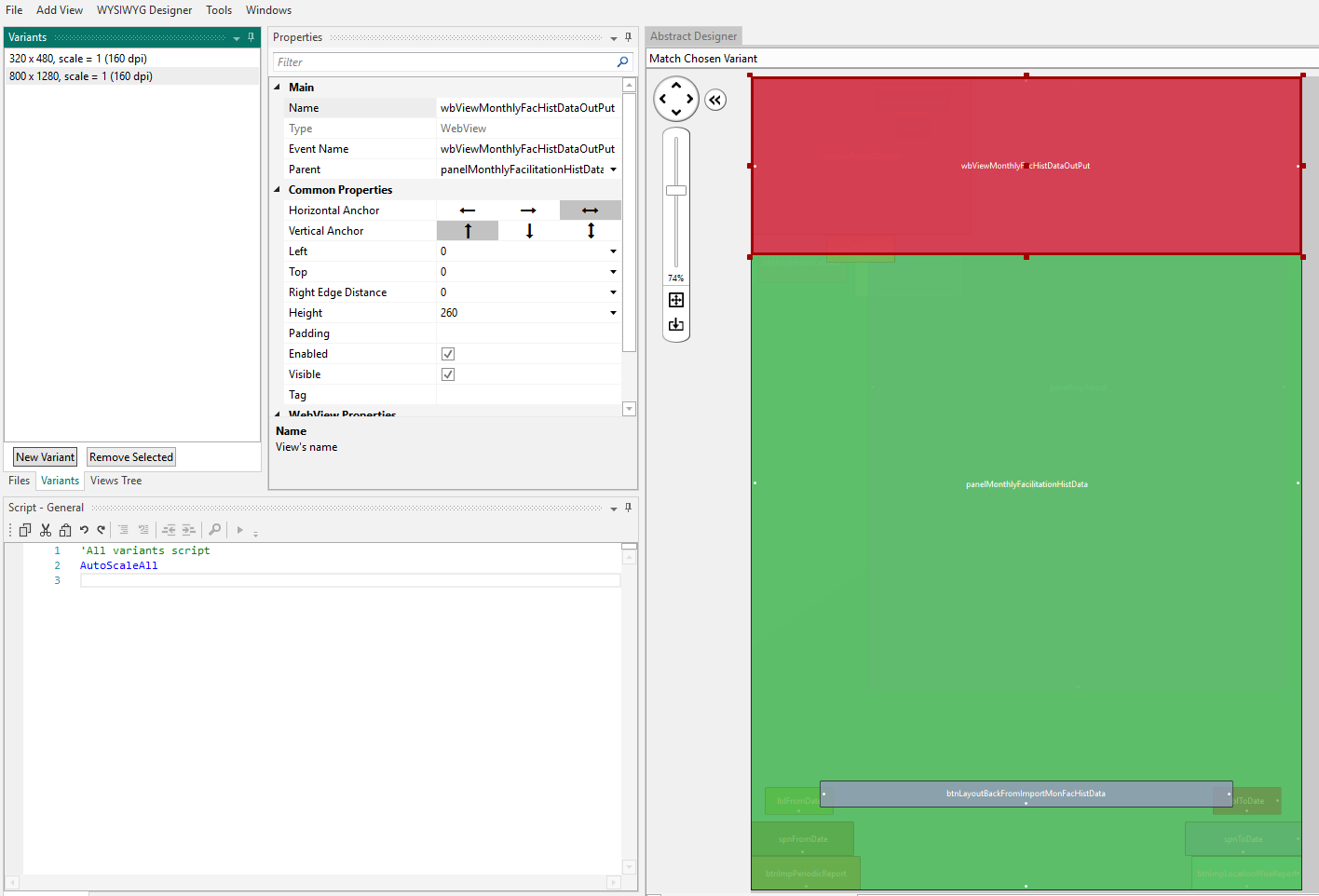 How to ensure that the GUI design setup for Mobiles envelop the ...