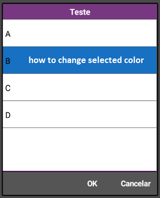 B4XDialog + B4XListTemplate change the color of the selected item | B4X Programming Forum