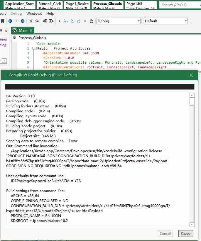 iphone is successfully installed, Simulator does not pass！ | B4X Programming Forum