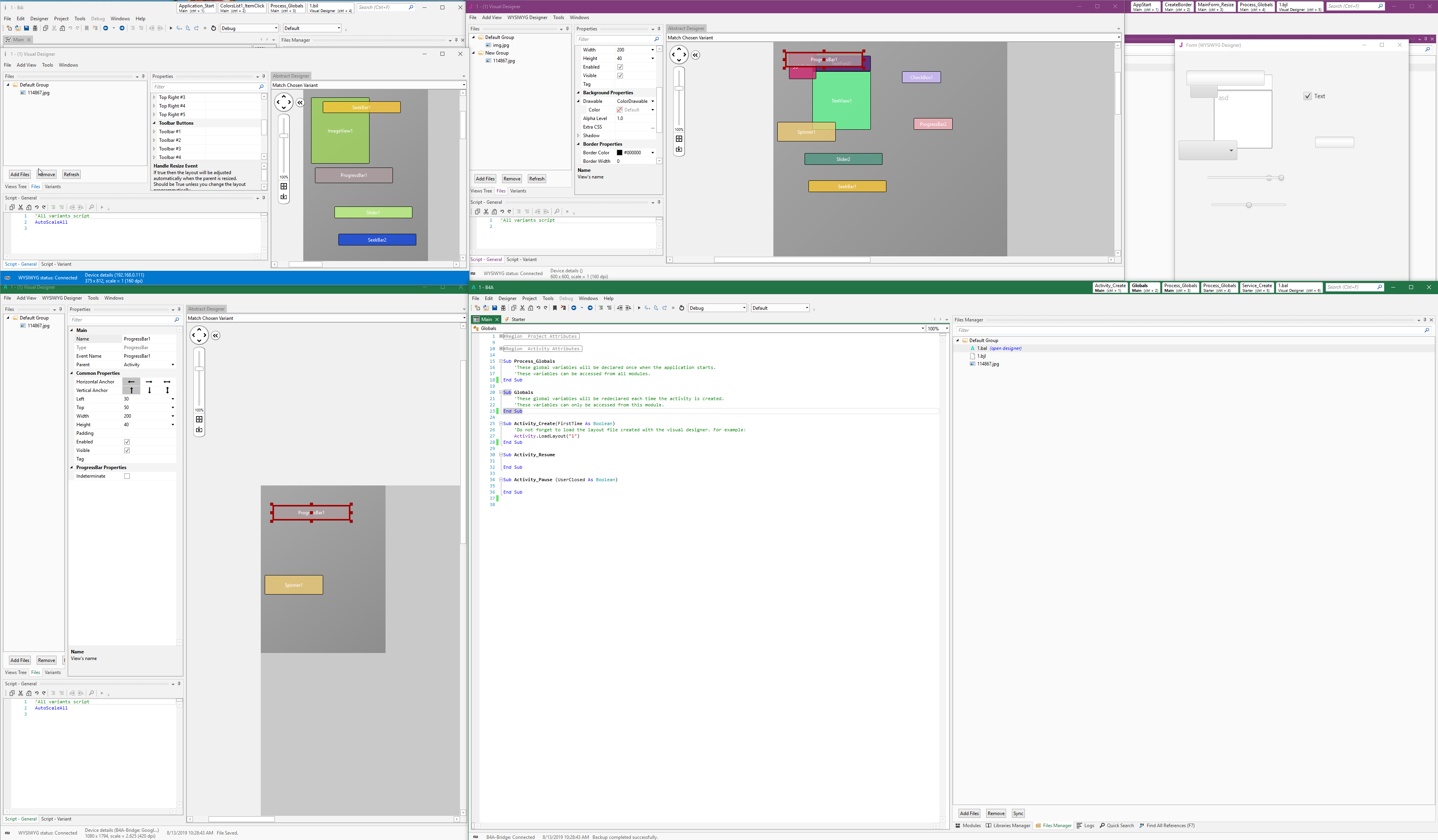Benefit of working with a 43'' monitor | B4X Programming Forum