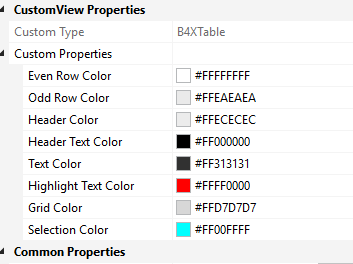 B4XTable Page Number Color | B4X Programming Forum