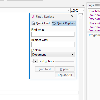 Where is Find and Replace? | B4X Programming Forum