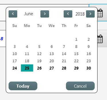 AnotherDatePicker gray out past days | B4X Programming Forum
