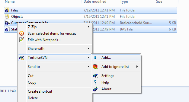 SVN (source control) and Basic4android | B4X Programming Forum